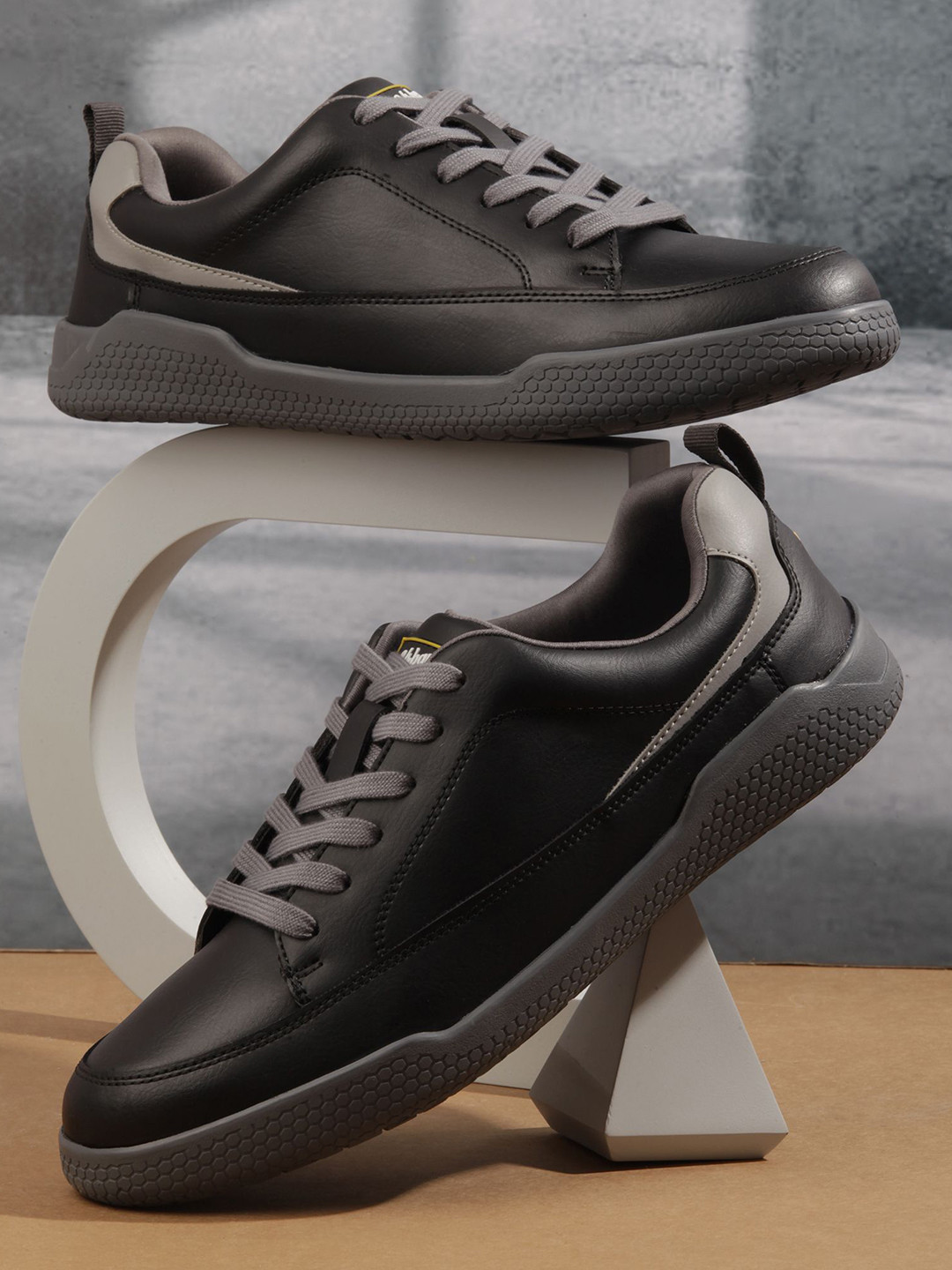 Buy ID Men Round Toe Comfort Insole Leather Sneakers - Casual Shoes for ...