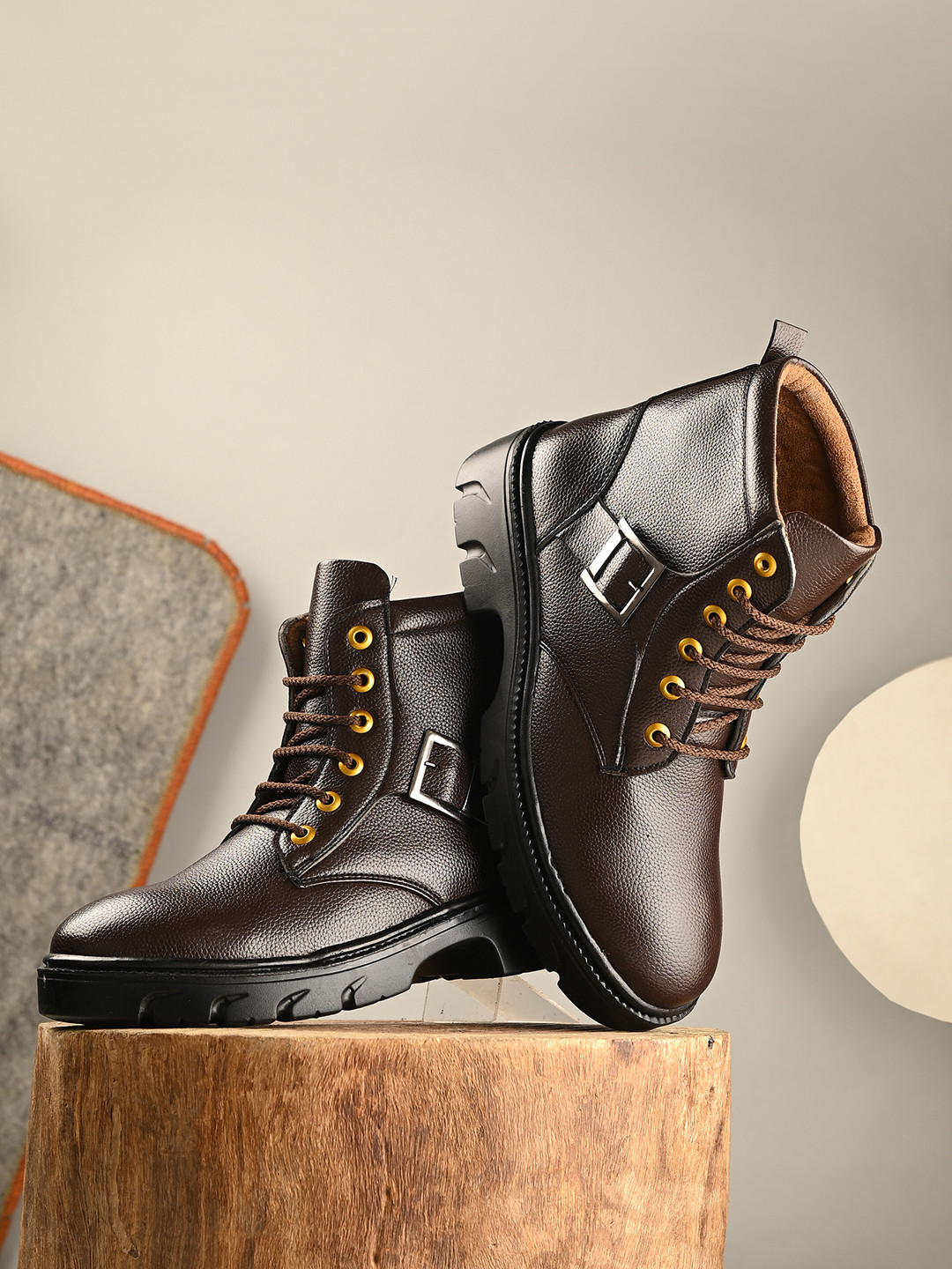 Buy Azzaro Black Men Round Toe Regular Boots - Boots for Men 29768926 ...