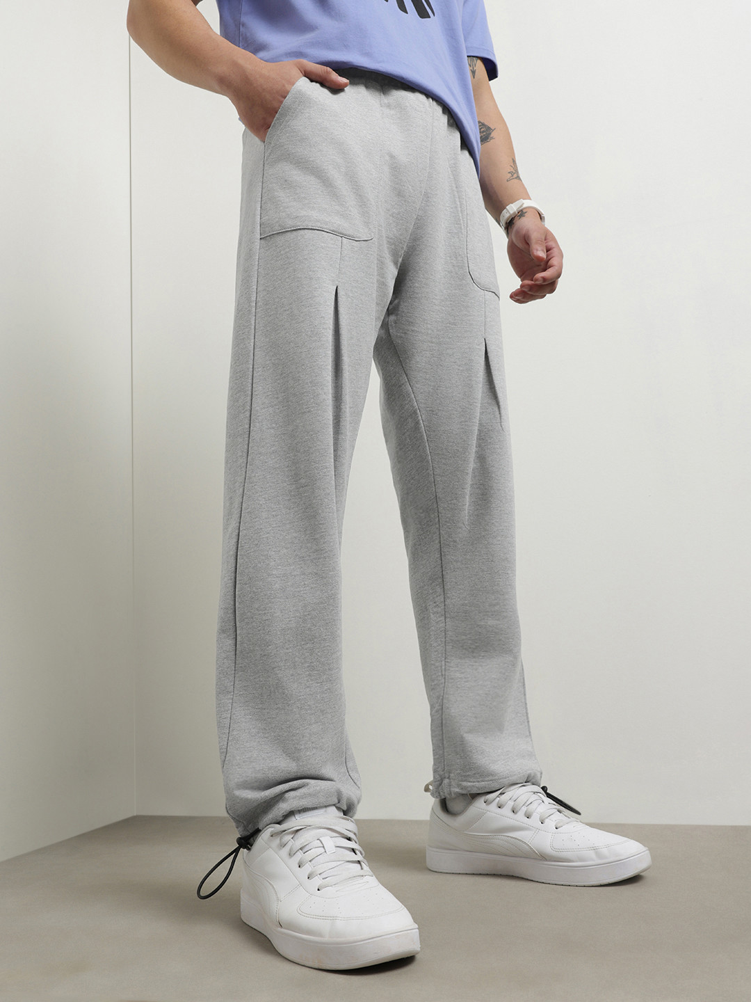 Buy NOBERO Men Solid Oversized Joggers - Track Pants for Men 29785166 ...