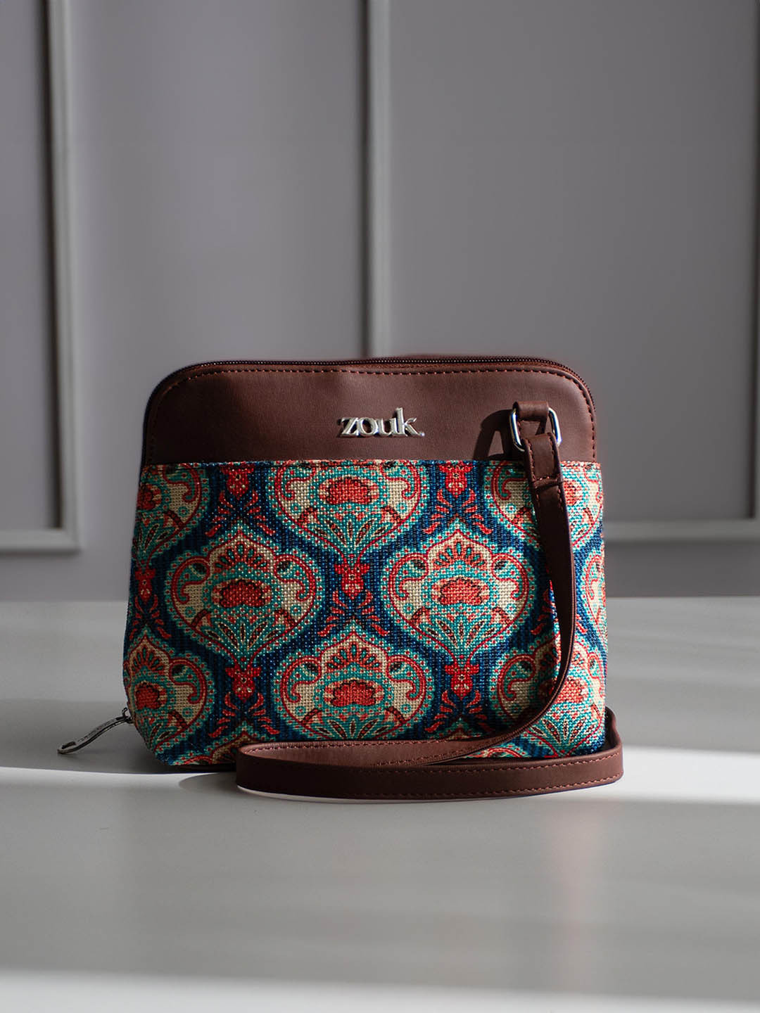 Buy ZOUK Ethnic Motifs Printed Structured Sling Bag - Handbags for Women 29799038 | Myntra