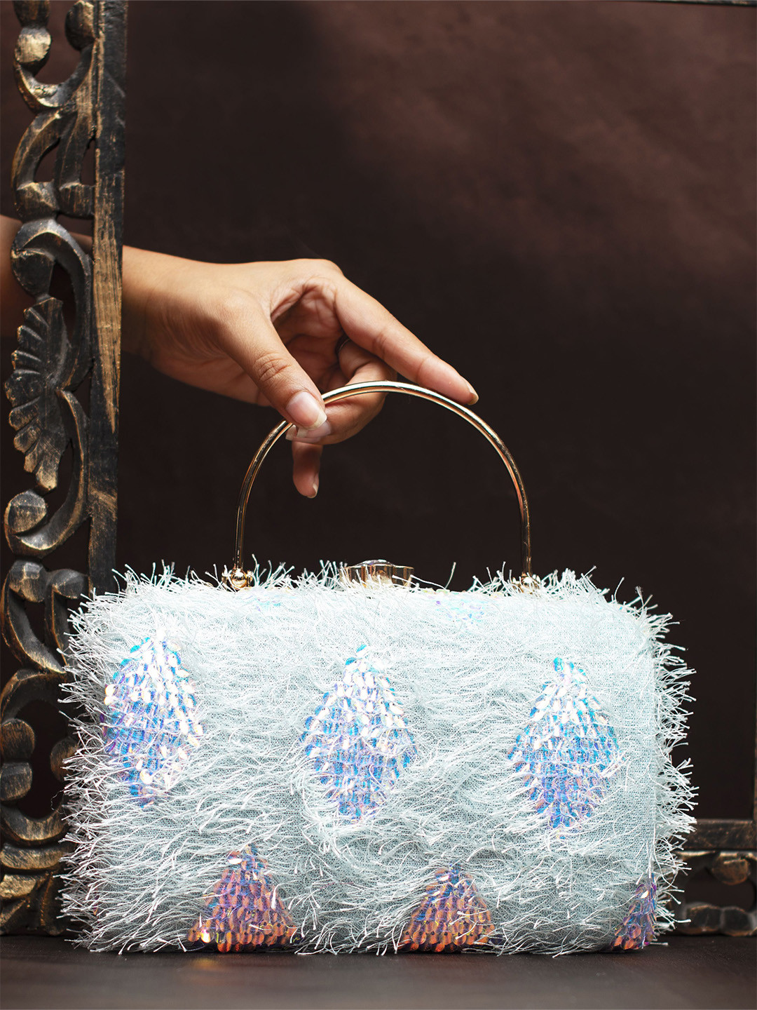 Buy ARTKLIM Embellished Box Clutch - Clutches for Women 29801340 | Myntra