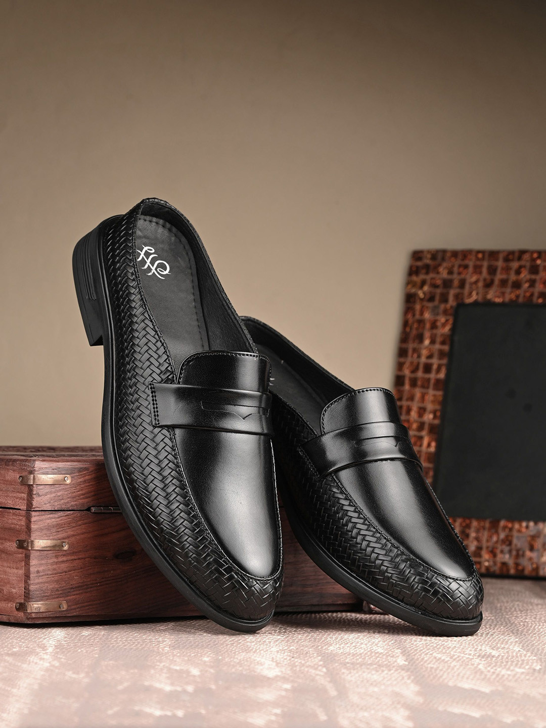 Buy House Of Pataudi Men Round Toe Formal Slip On Shoes - Formal Shoes ...