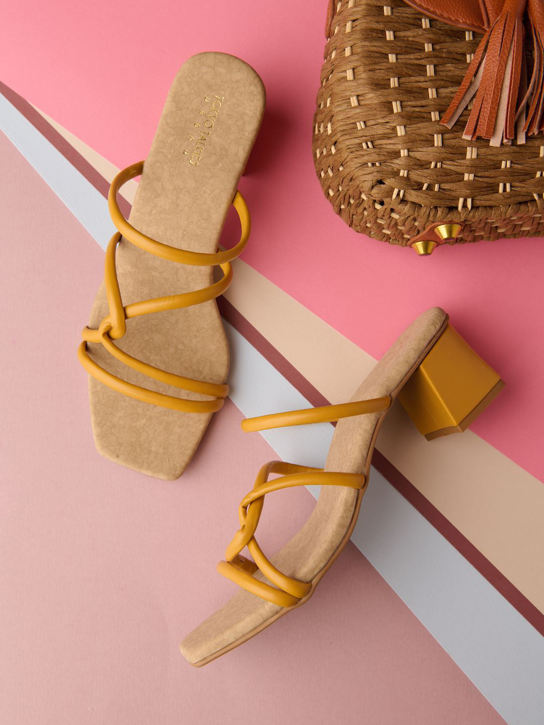 Buy Tokyo Talkies Open Back Square Toe Block Heels - Heels for Women ...