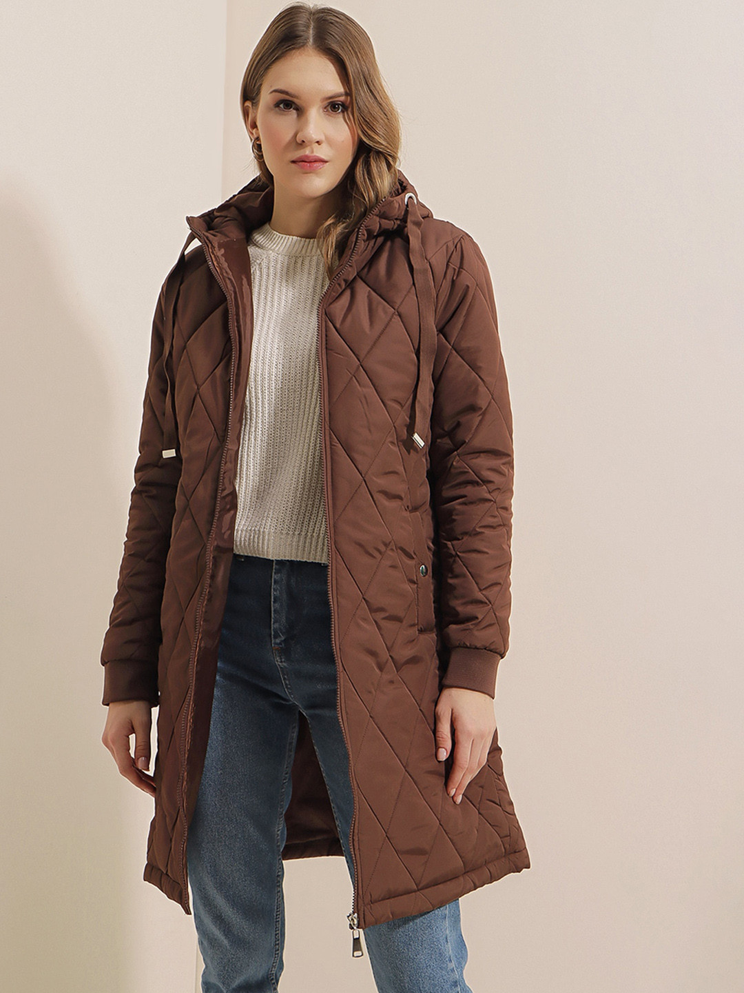 Buy BIGDART Hooded Longline Padded Jacket - Jackets for Women 29807232 ...