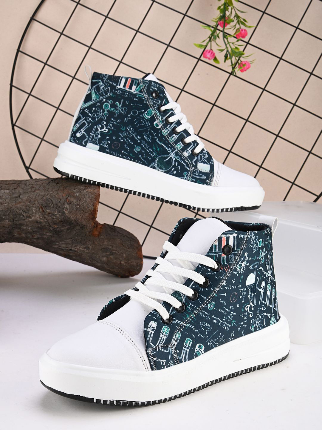 Buy The Roadster Lifestyle Co. Women Printed High Top Sneakers - Casual ...