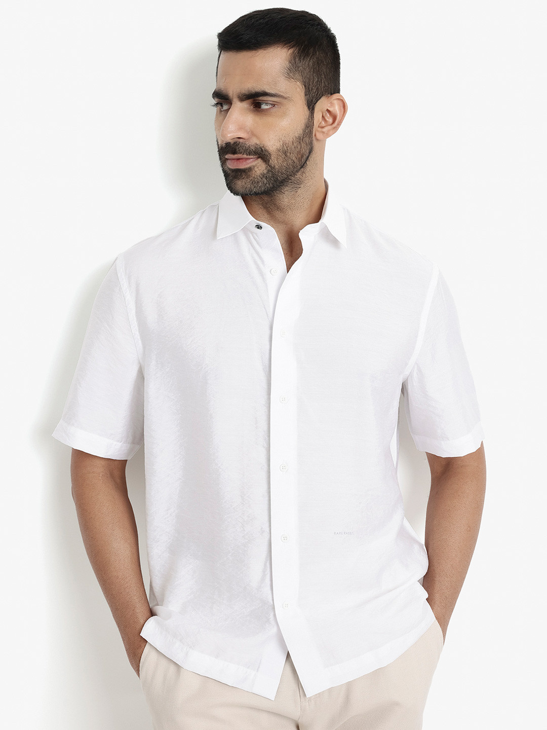 Buy RARE RABBIT Men Hammo Boxy Spread Collar Shirt - Shirts for Men ...