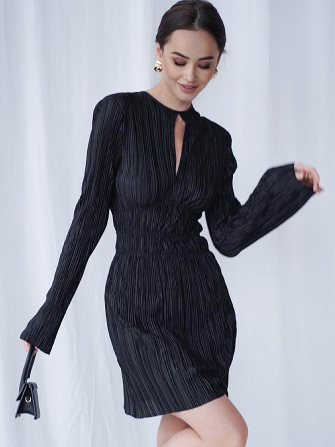 Buy StyleCast Women Self Design Keyhole Neck Sheath Dress - Dresses for ...