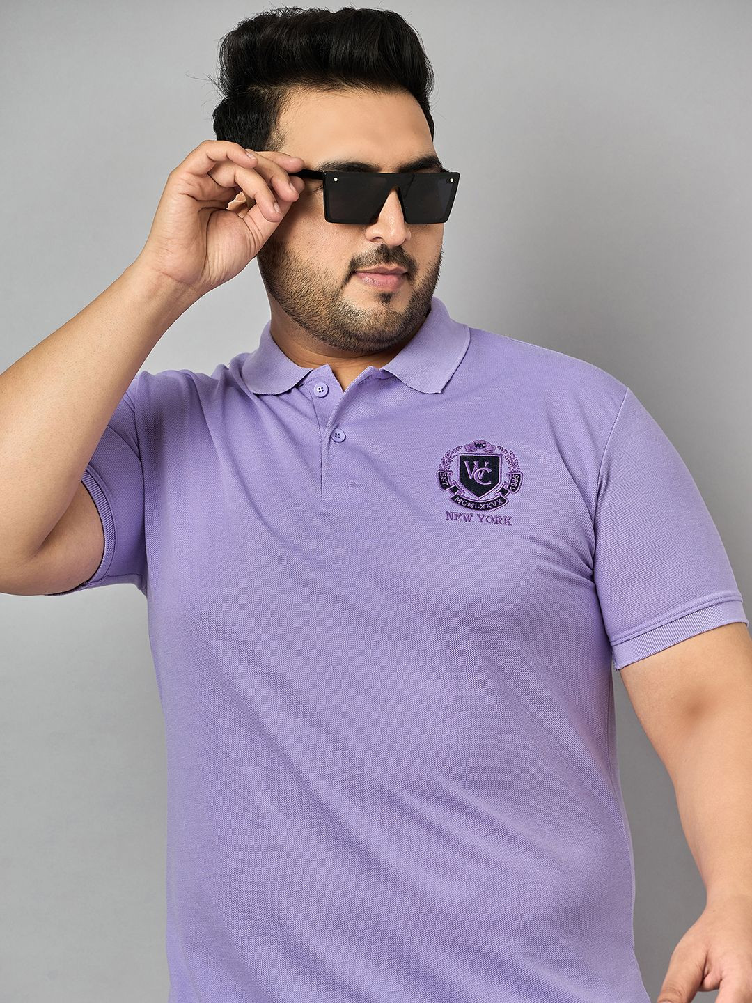 Buy Zigo Men Solid Embroidered Plus Size Polo T Shirt - Tshirts for Men ...