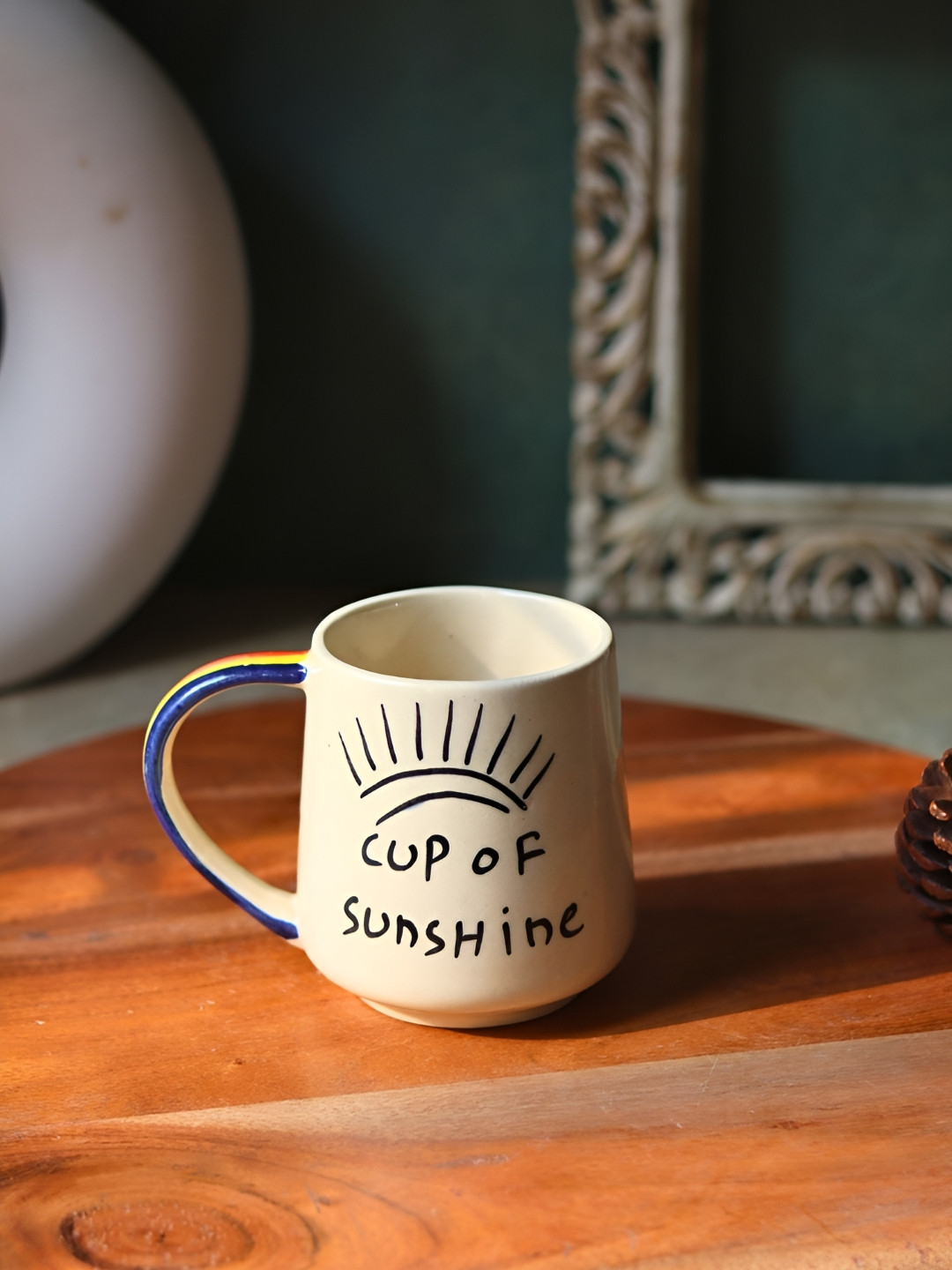 Buy WEAVING HOMES White 2 Pieces Text Or Slogans Printed Glossy Mugs ...