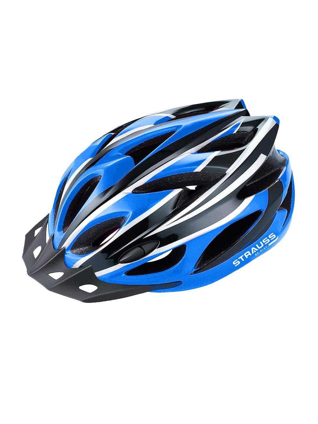 Buy STRAUSS Printed Cushioned Adjustable Safety Cycling Helmet ...