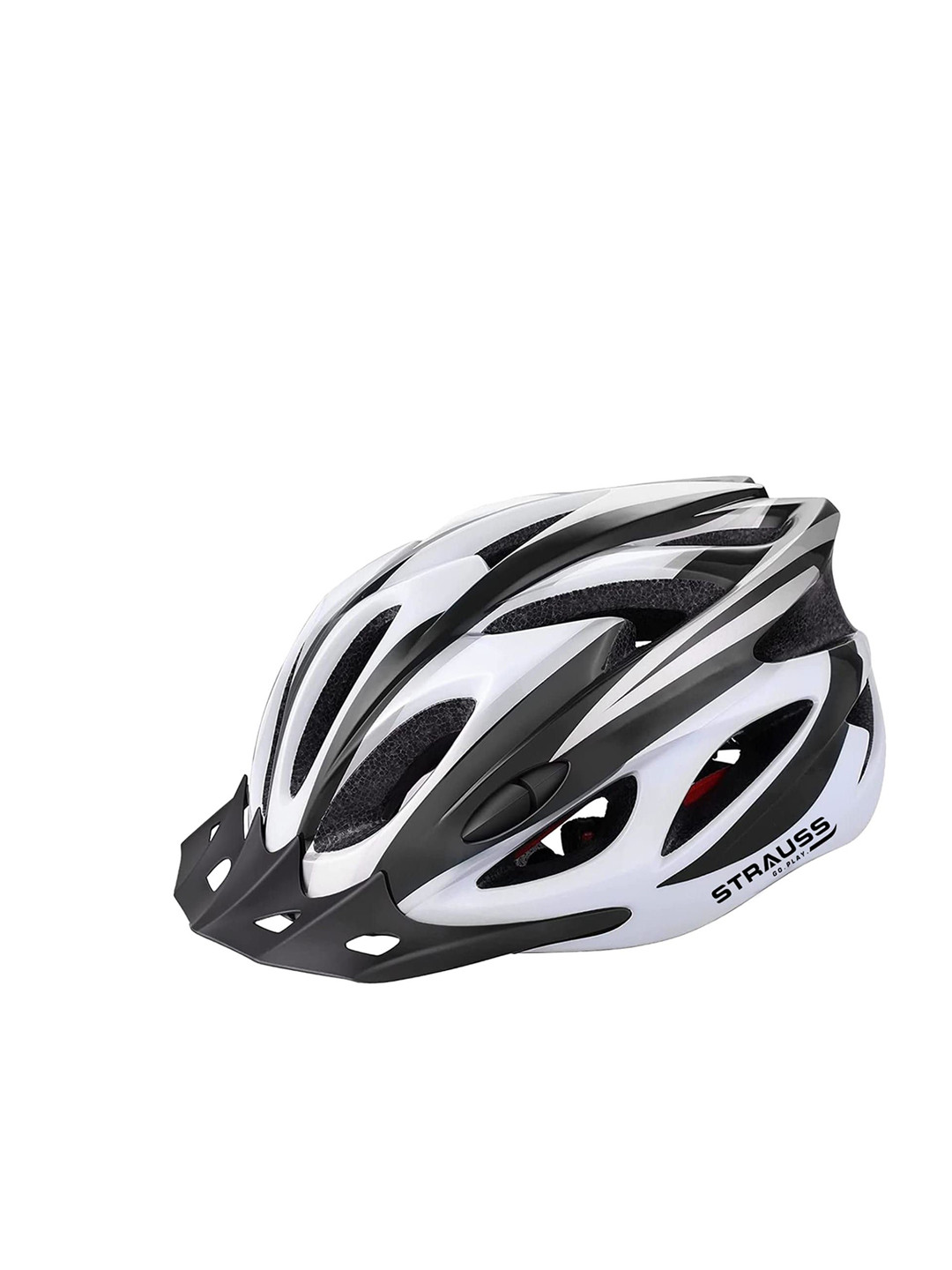 Buy STRAUSS Adjustable Cycling Helmet With Detachable Visor - Helmets ...