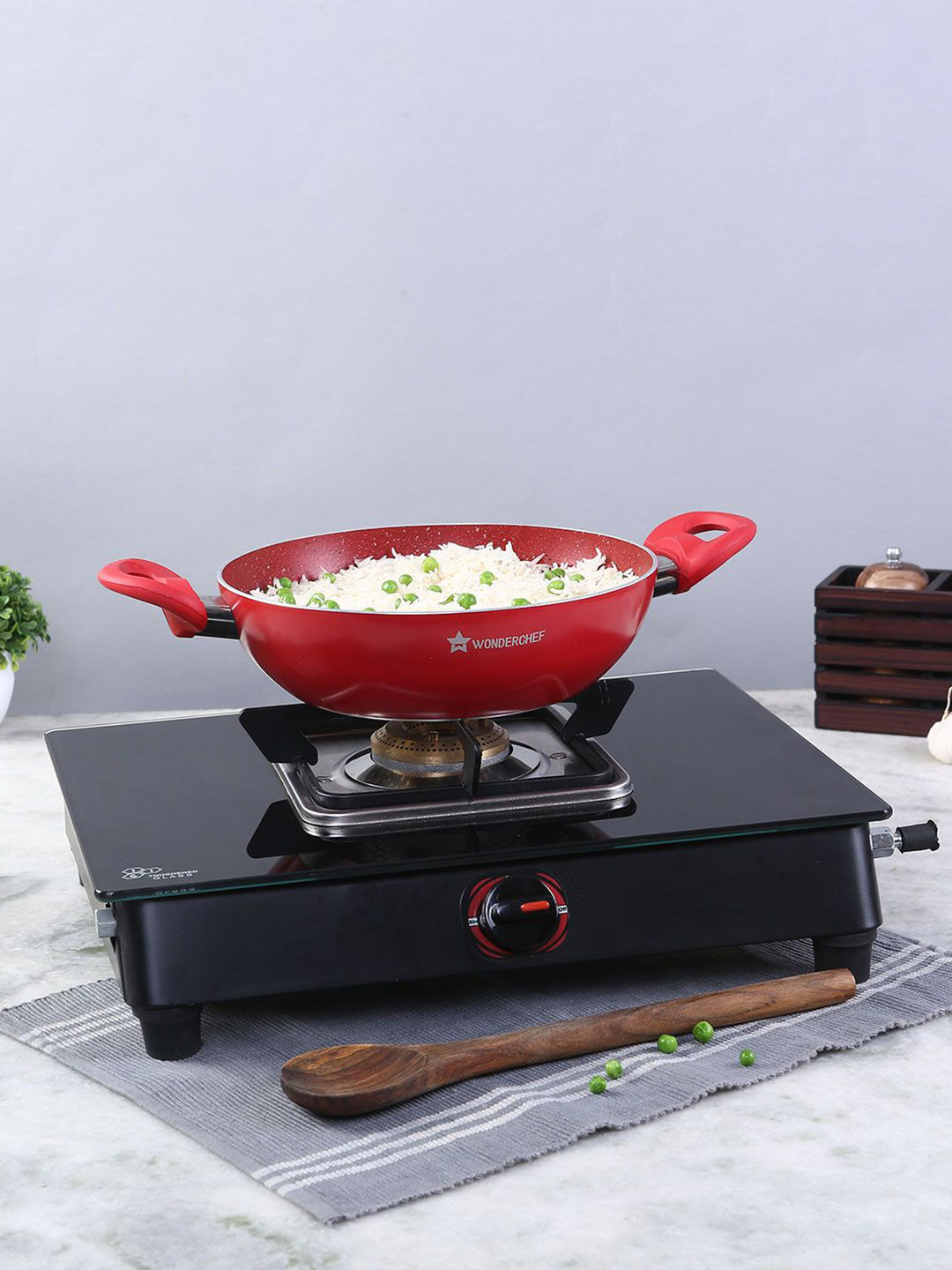Buy Wonderchef Ultima Black Glass Single Burner Manual Gas Stove - Gas ...
