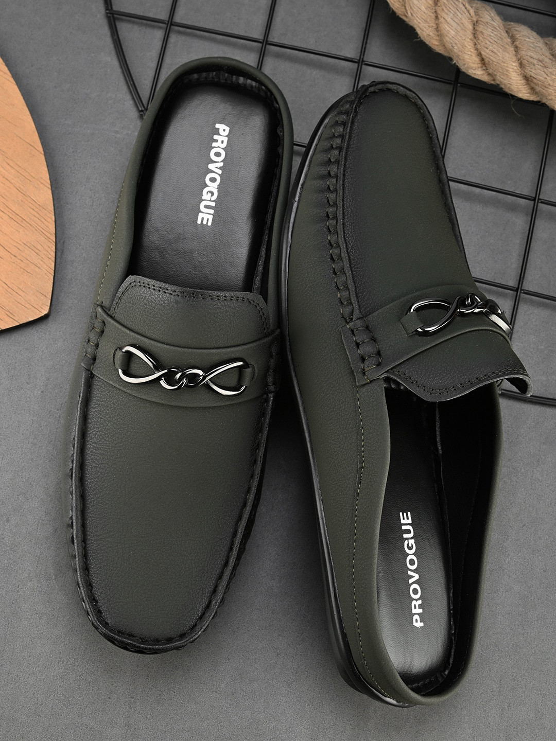 Buy Provogue Men Round Toe Comfort Open Loafers - Casual Shoes for Men ...