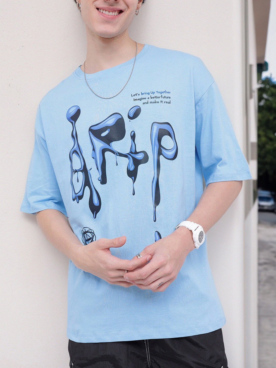 Buy Kook N Keech Drip With Swagger Oversized T Shirt - Tshirts for Men ...