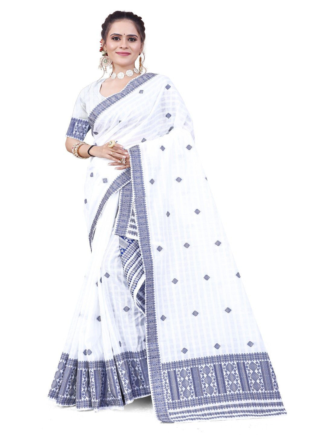 Buy Skiran's Assamese Mekhela Chador Woven Design Saree - Sarees for ...