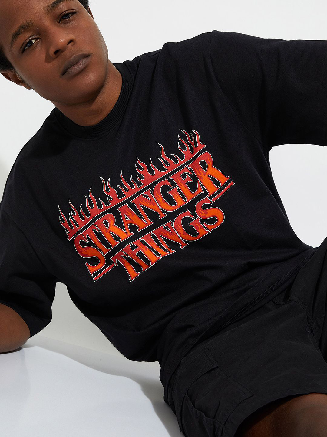 Buy Max URB_N Men Oversized Stranger Things Printed T Shirt - Tshirts ...