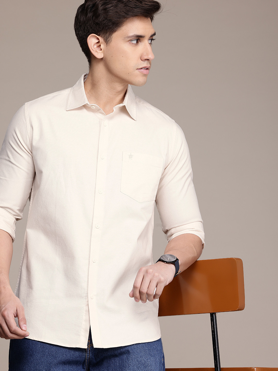 Buy French Connection Men Premium Slim Fit Pure Cotton Casual Shirt ...