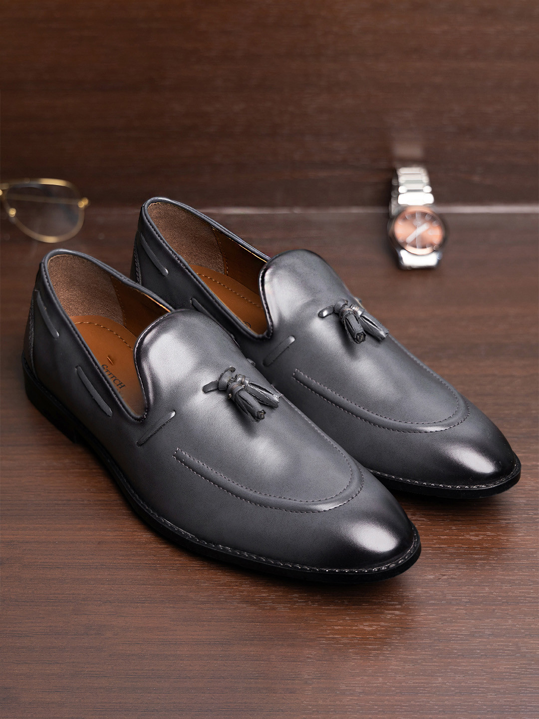 Buy LOUIS STITCH Men Formal Slip On Tassel Moccasin Shoes - Formal ...