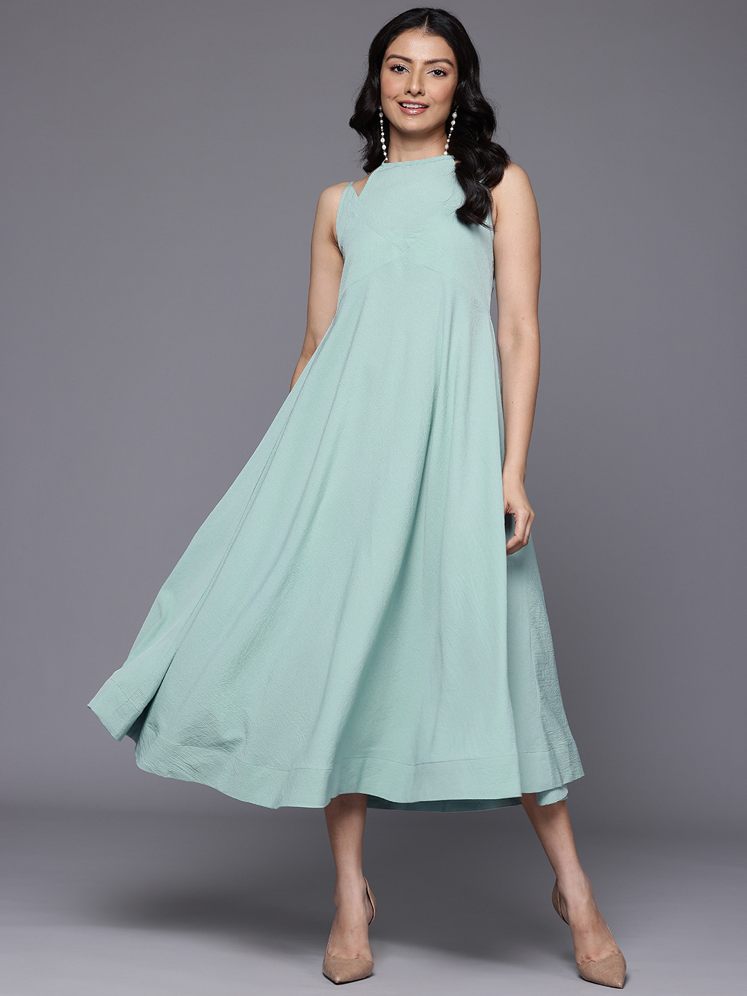 Buy Varanga Liva A Line Flared Dress - Dresses for Women 29857365 | Myntra