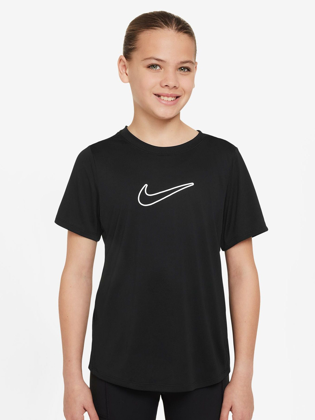 Buy Nike One Fitted Girls Dri FIT Round Neck T Shirt - Tshirts for ...