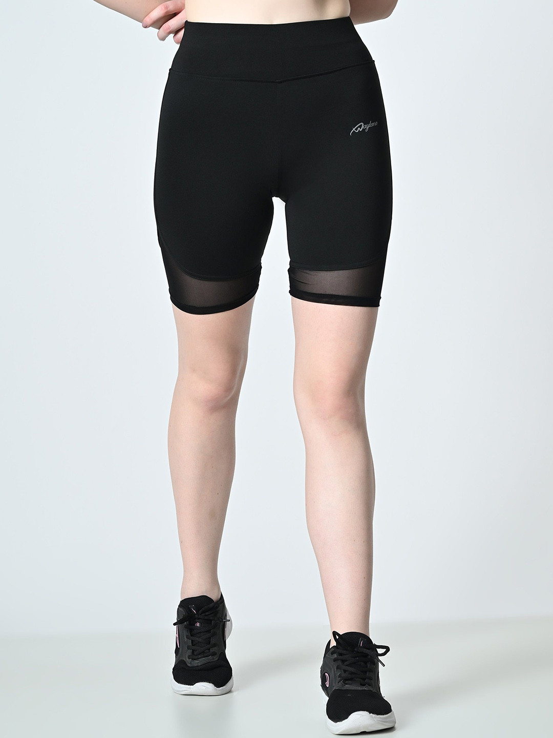 Buy WAYLENE Women Skinny Fit High Rise Training Or Gym Sports Shorts ...