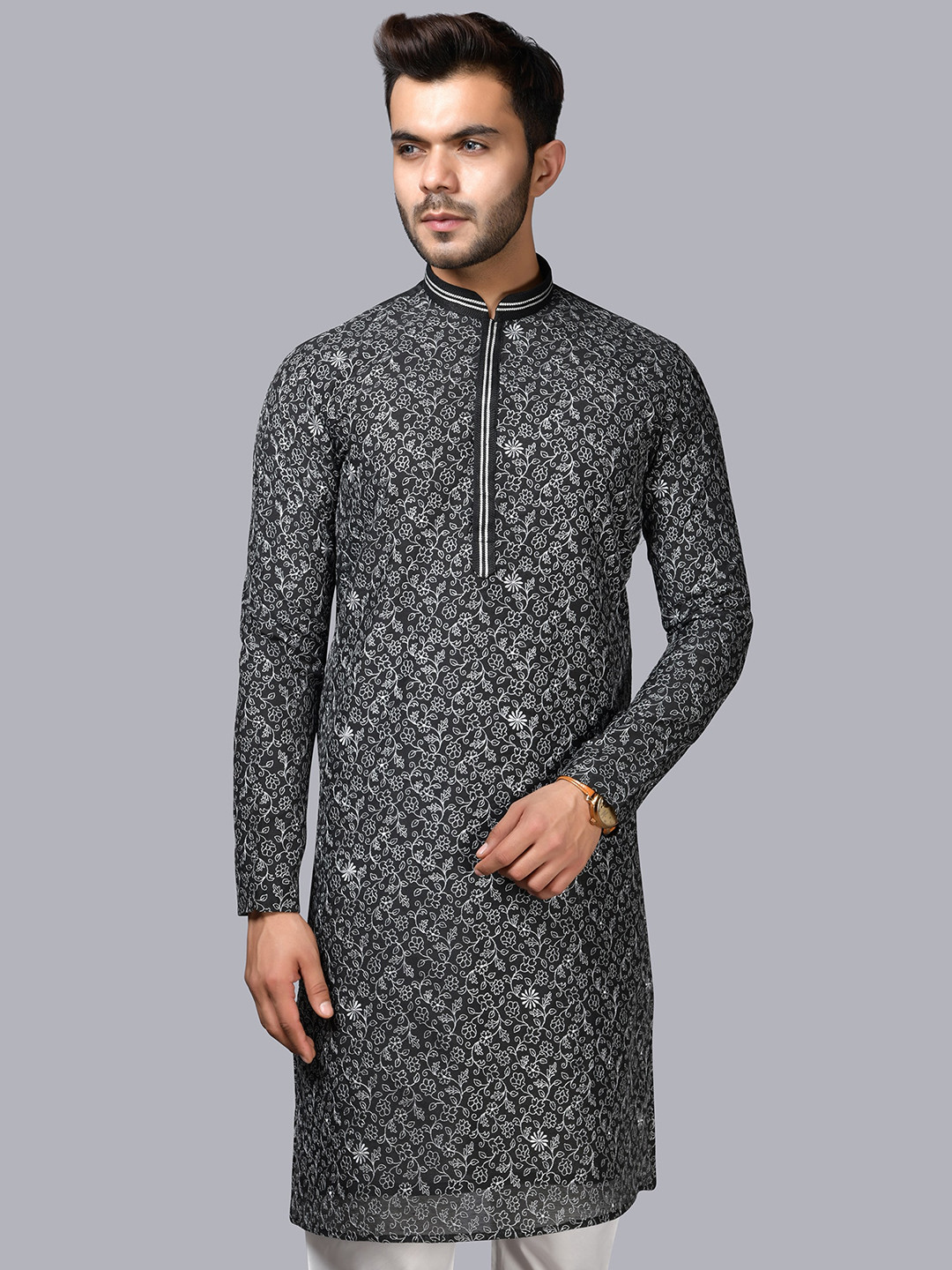 Buy LA'SCOOT Floral Printed Regular Kurta With Pyjamas - Kurta Sets for ...