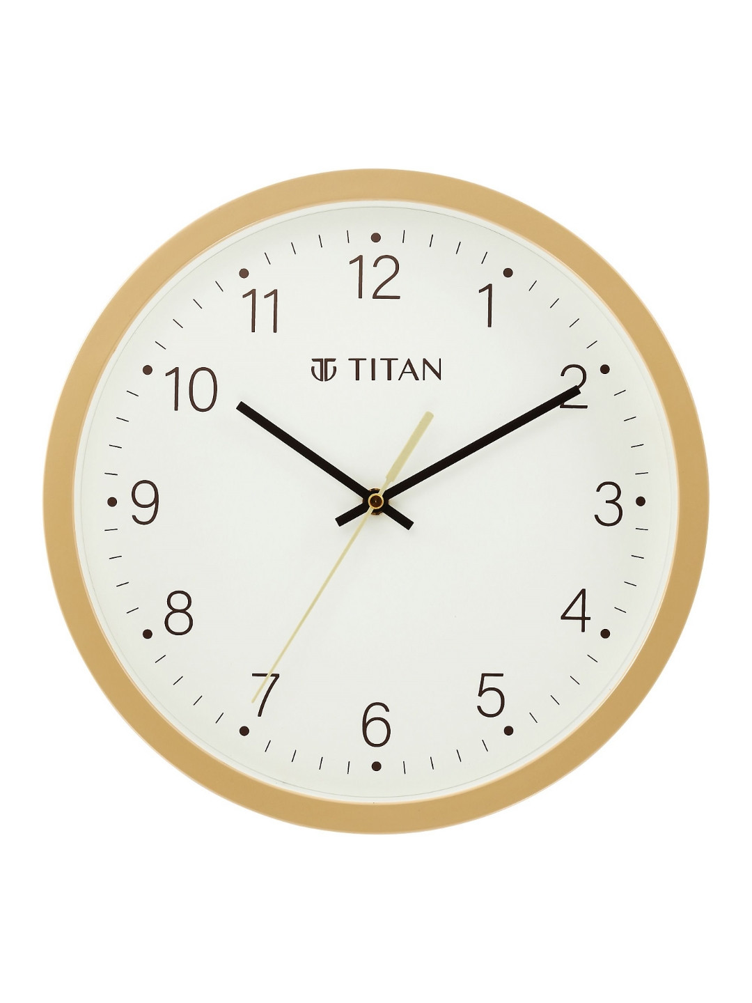 Buy Titan Cream Coloured Round Wall Clock - Clocks for Unisex 29867704 ...