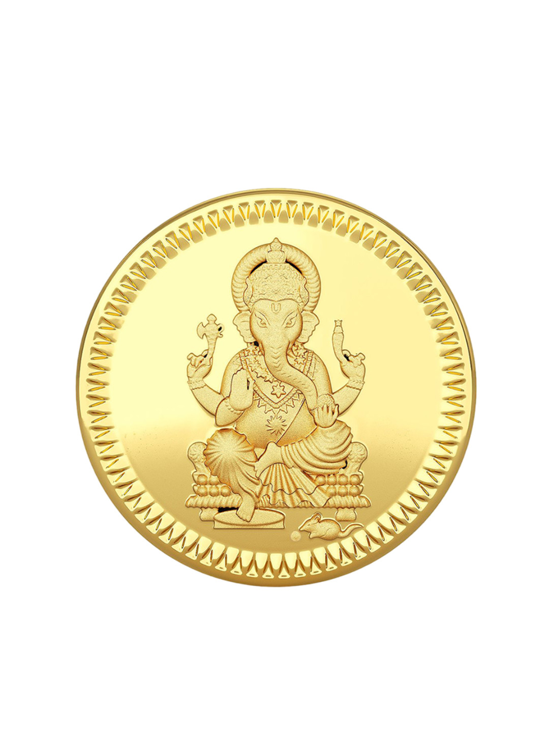 Buy Joyalukkas Ganapathy Gold Coin 1 Gm - Gold Coin for Unisex 29872323 ...