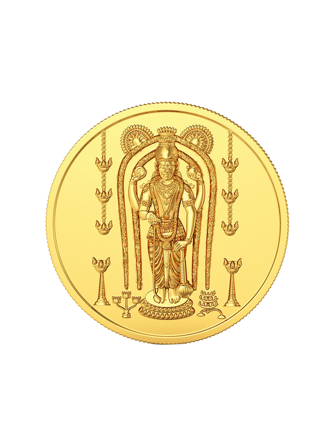 Buy Joyalukkas Lord Krishna Gold Coin 1G - Gold Coin for Unisex ...
