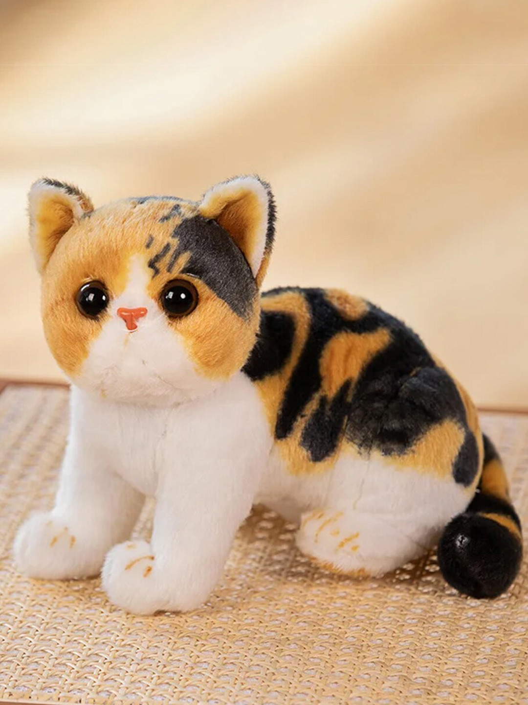 Buy Adbeni Kids Cute Cat Soft Stuffed Plush Toy With Meows Sounds ...