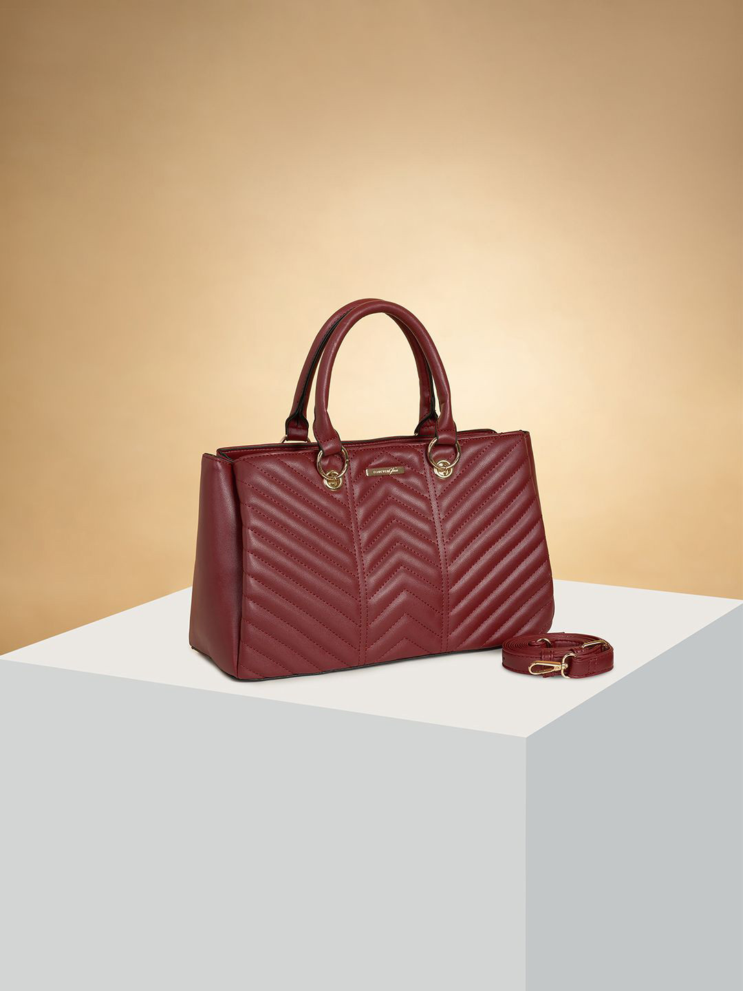 Buy Forever Glam By Pantaloons WomenPU Structured Handheld Bag With ...