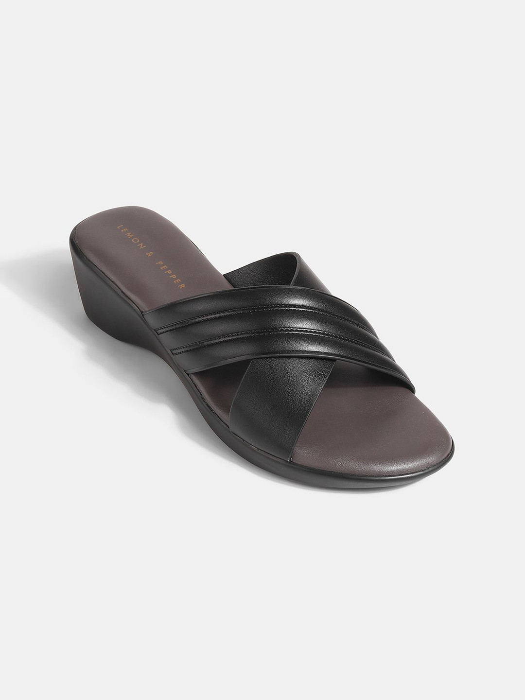 Buy LEMON & PEPPER Textured Wedge Sandals - Heels for Women 29877521 ...