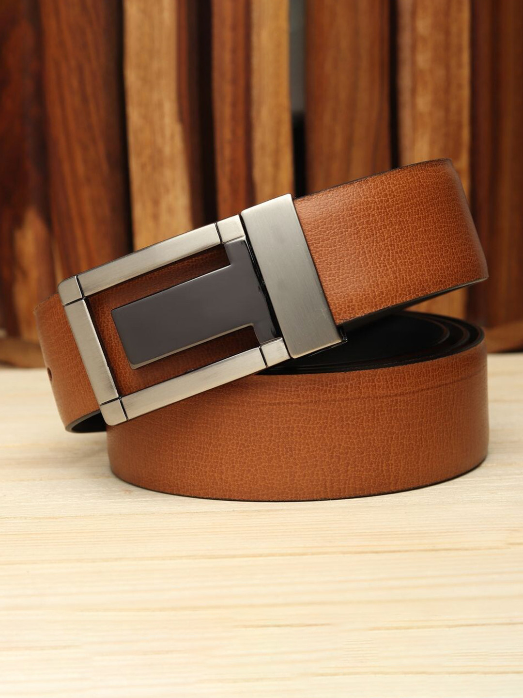 Buy Kastner Men Reversible Solid Push Pin Formal Belt - Belts for Men ...