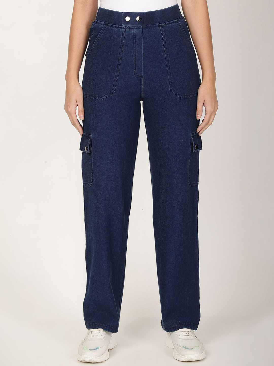 Buy FUTURO Women Regular Fit Solid Trousers - Trousers for Women ...