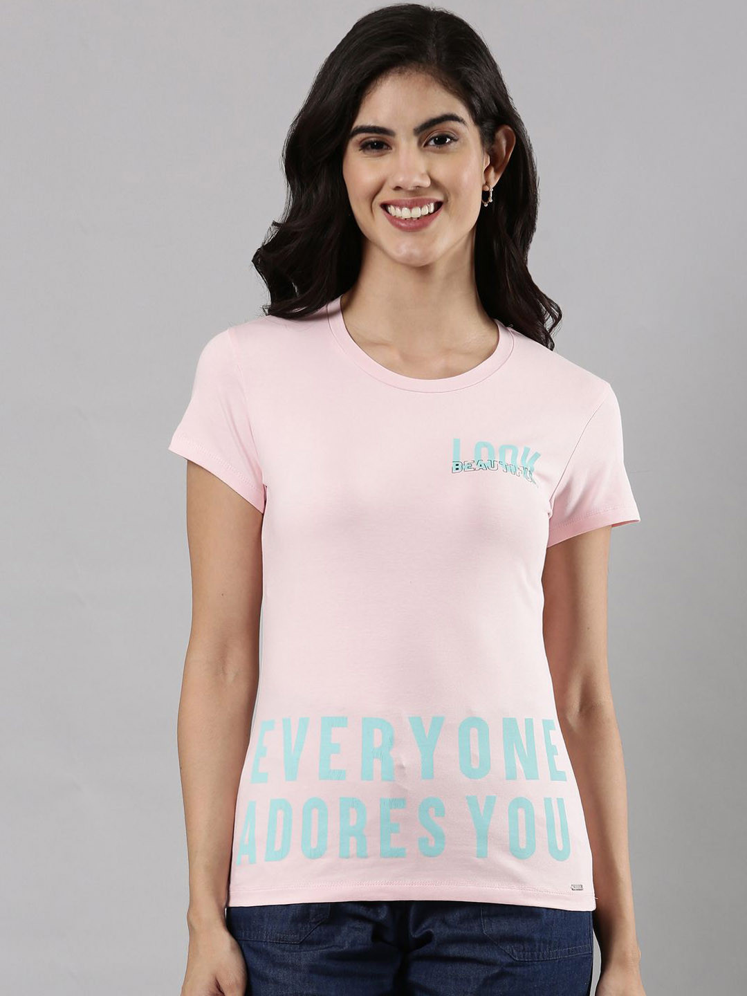 Buy Femmora Women Typography Printed Round Neck T Shirt - Tshirts for ...