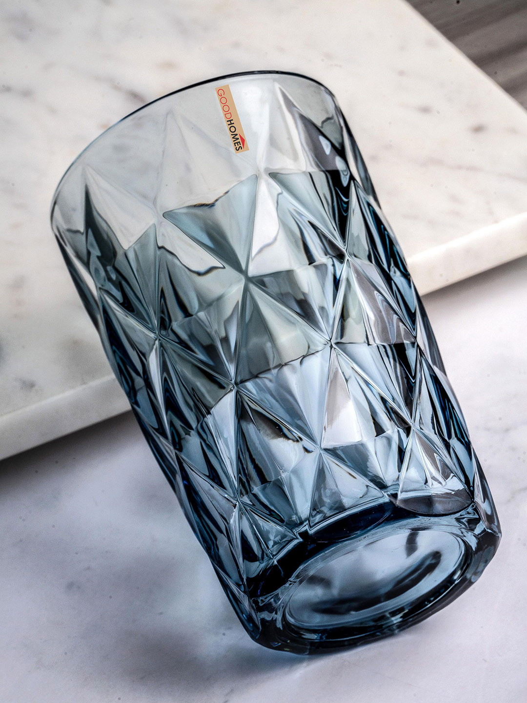 Buy GOODHOMES Set Of 6 Blue Water Glasses - Water Glass for Unisex ...