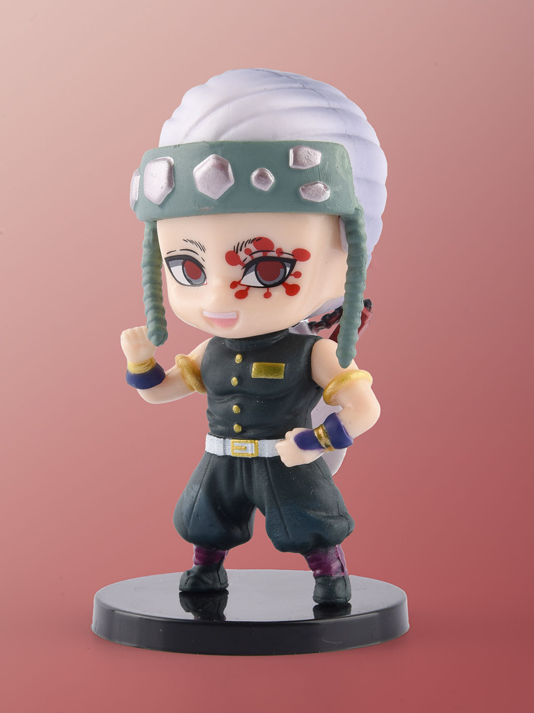 Buy COMICSENSE Black Demon Slayer Anime Tengen Uzui Sound Pillar ...