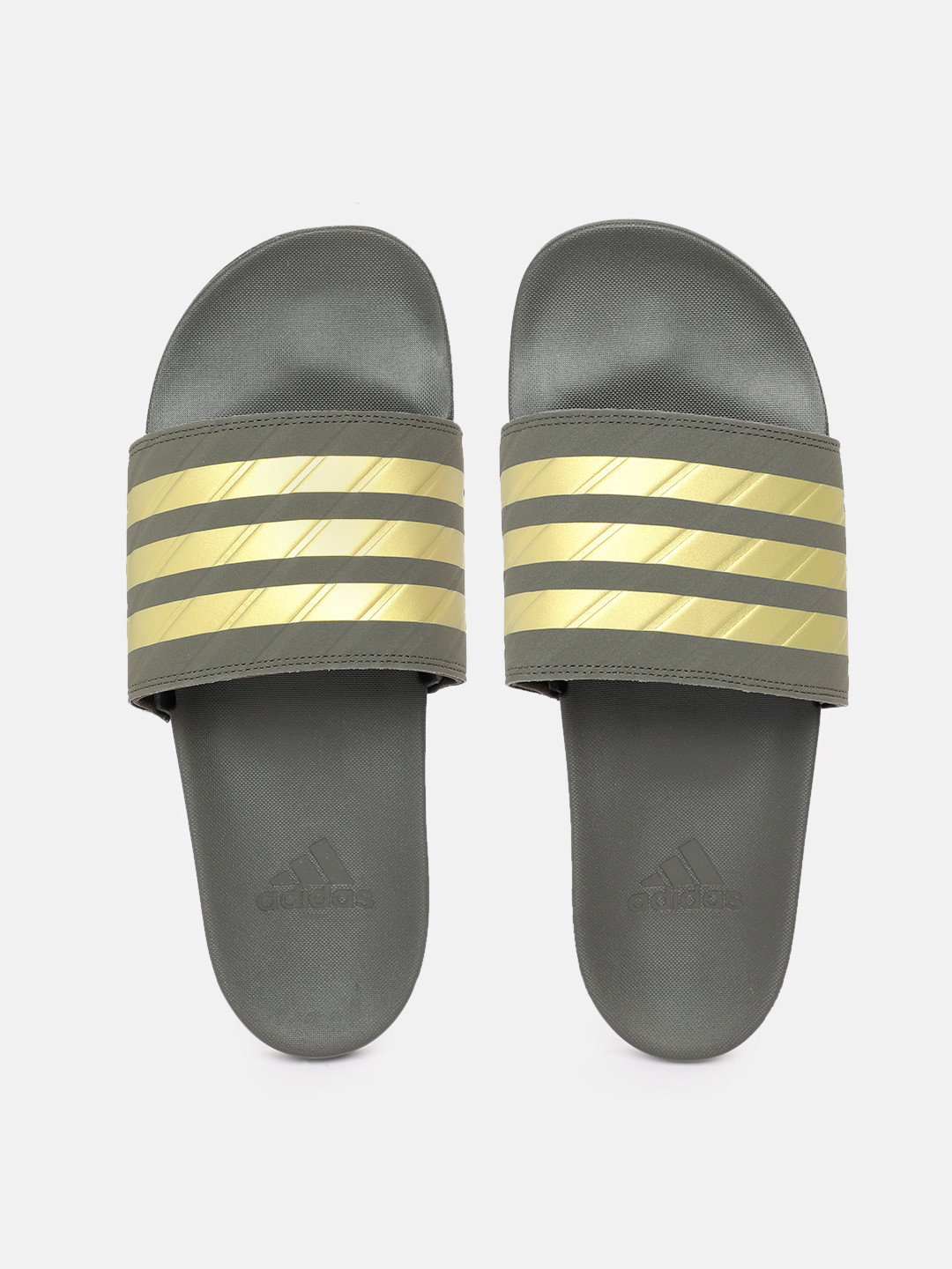 Buy ADIDAS Unisex Acteve Comfort On Striped Sliders - Flip Flops for ...