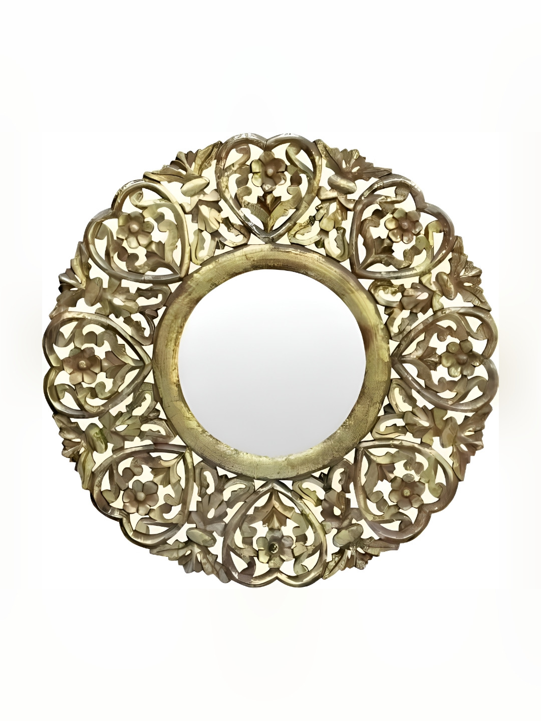 Buy VAS Collection Home Wall Self Design MDF Mirror Frame - Mirrors for ...