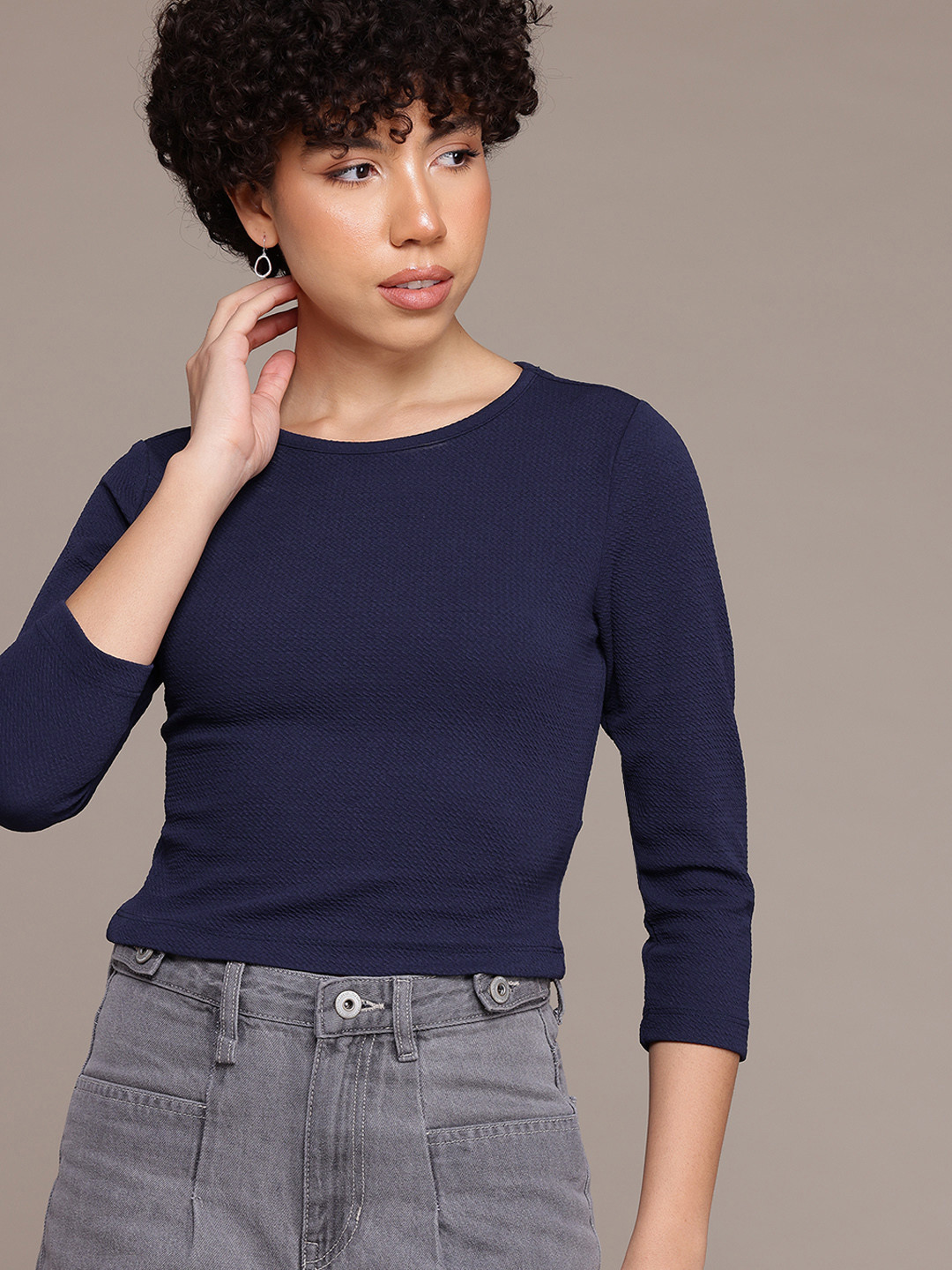 Buy Roadster Solid Top - Tops for Women 29893762 | Myntra