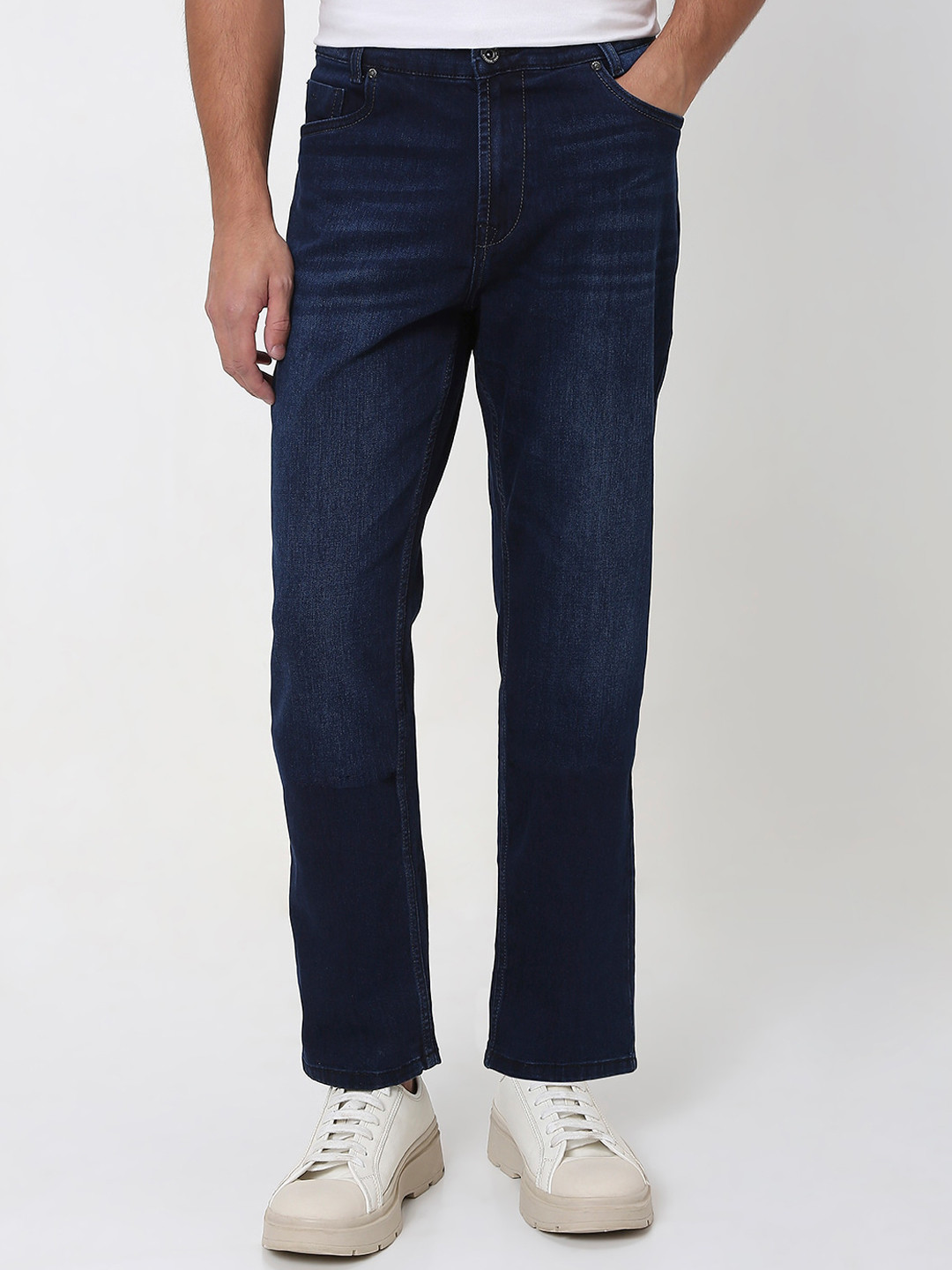 Buy Mufti Men Straight Fit Stretchable Jeans - Jeans for Men 29895468 ...