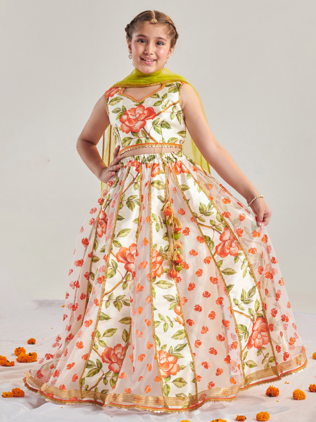 Buy Pspeaches Girls Printed Ready To Wear Lehenga Choli - Lehenga Choli ...