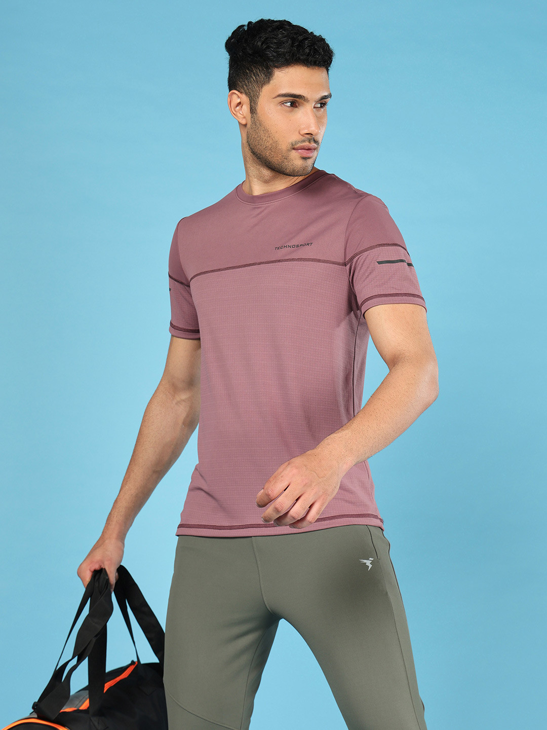 Buy Technosport Men Double Cool Slim Fit Tshirt - Tshirts for Men ...