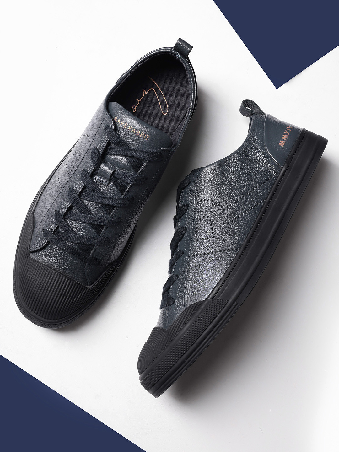 Buy RARE RABBIT Men Sauron Pro Colourblocked Leather Sneakers - Casual ...