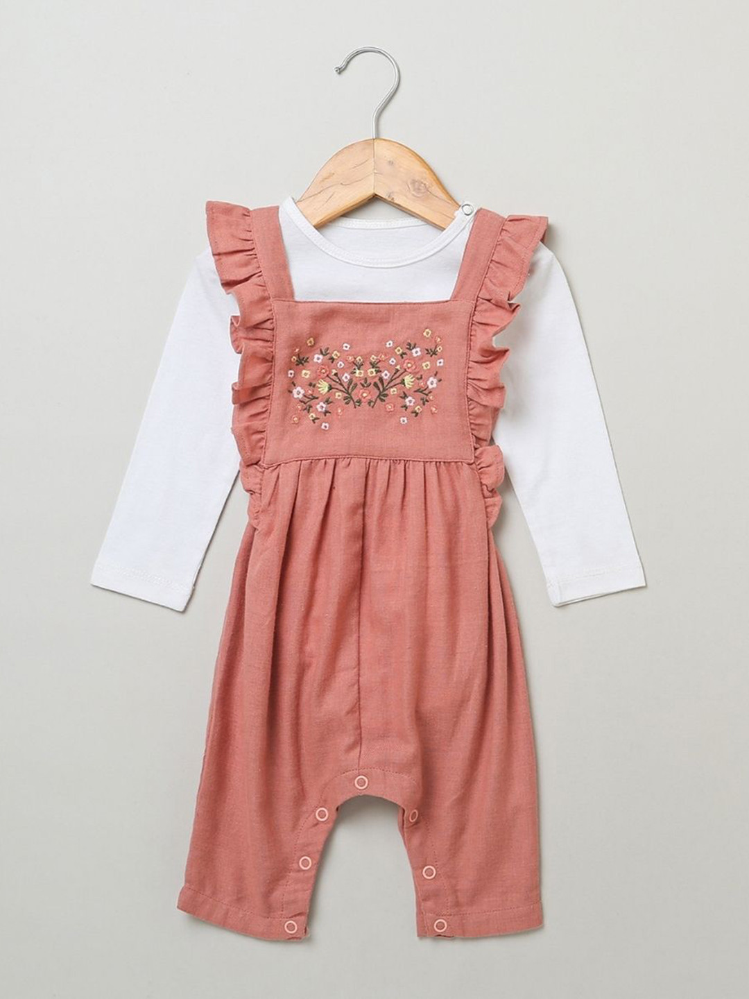 Buy Sweetlime By AS Dungaree With Body Suit - Dungarees for Girls ...