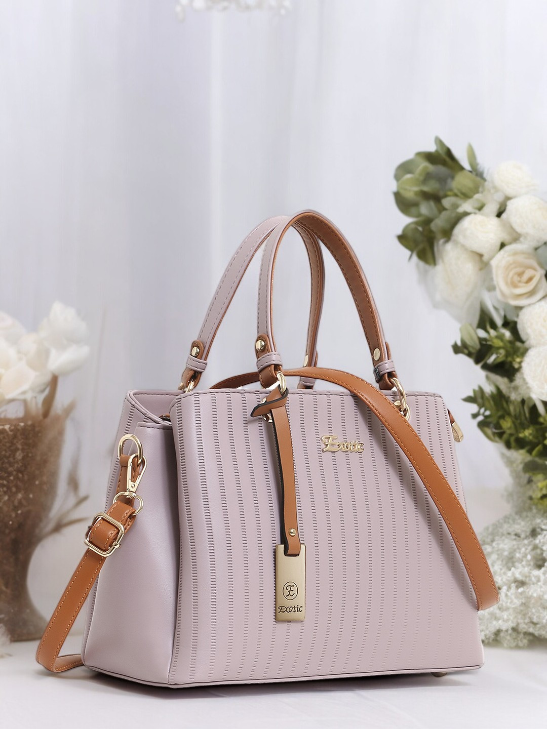 Buy Exotic Textured PU Structured Handheld Bag With Quilted - Handbags ...