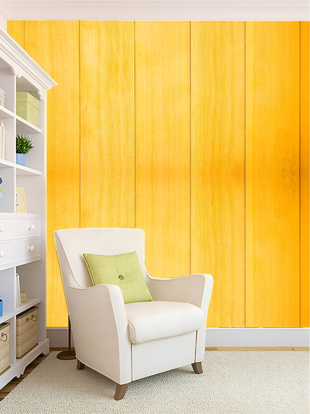 Buy Aura Orange Abstract Self Adhesive Wall Sticker - Decals And ...