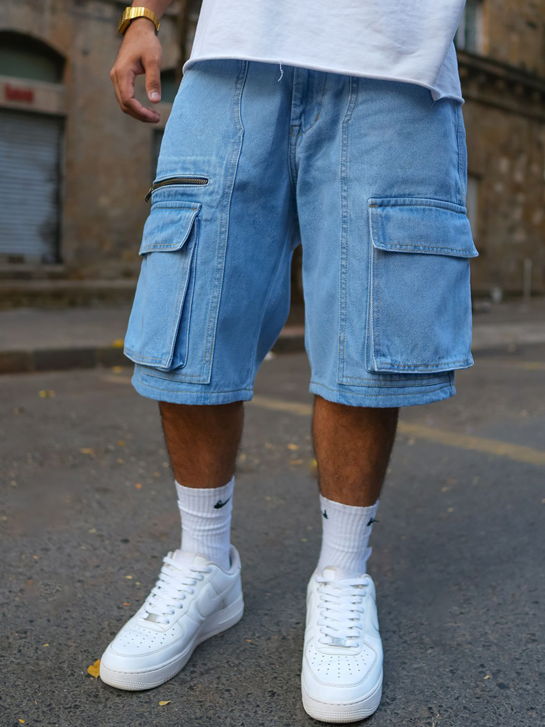 Buy Powerlook Men Washed Cargo Shorts - Shorts for Men 29911452 | Myntra