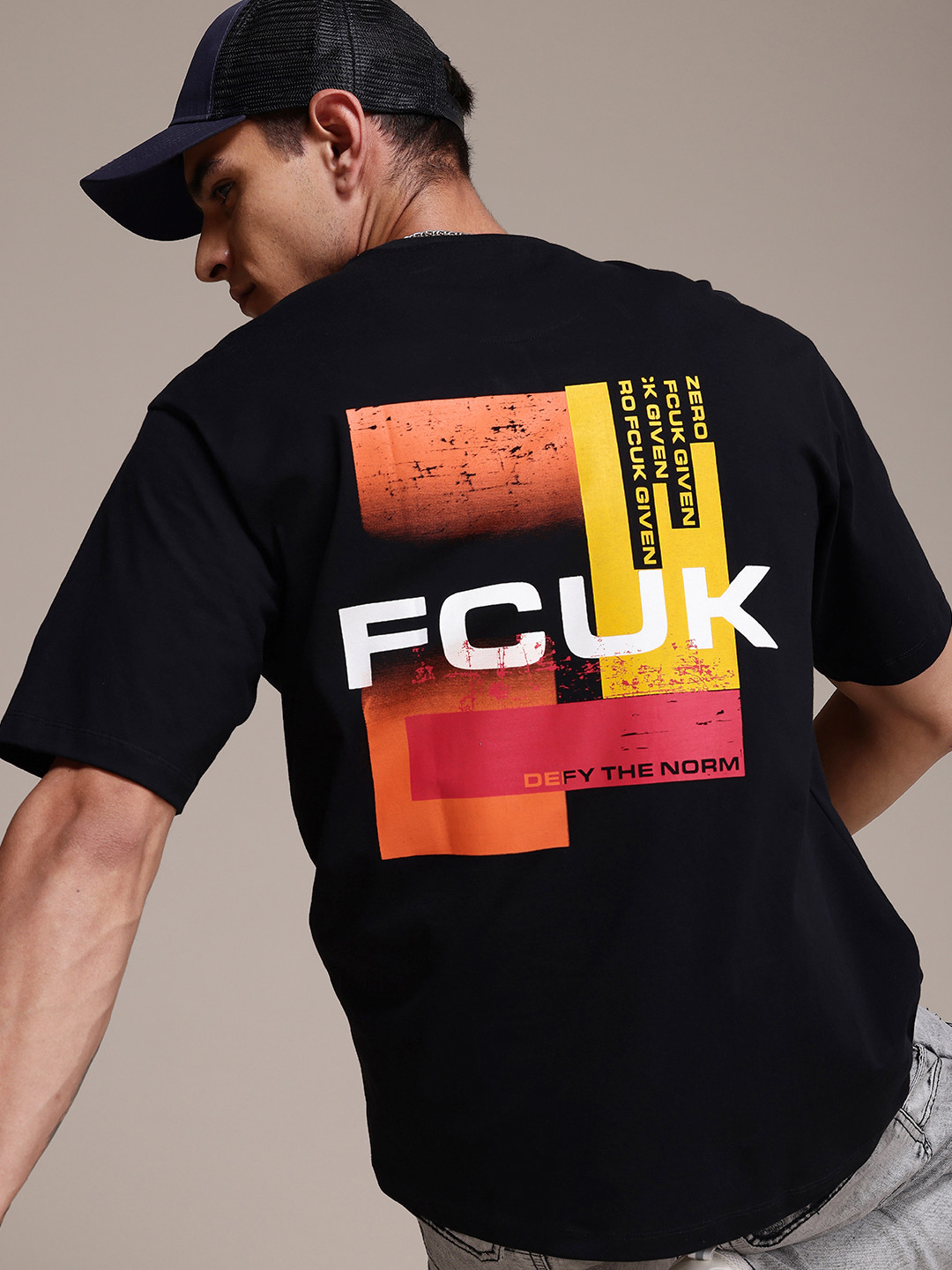 Buy FCUK Pure Cotton Brand Logo Printed Relaxed Fit T Shirt - Tshirts for Men 29912282 | Myntra