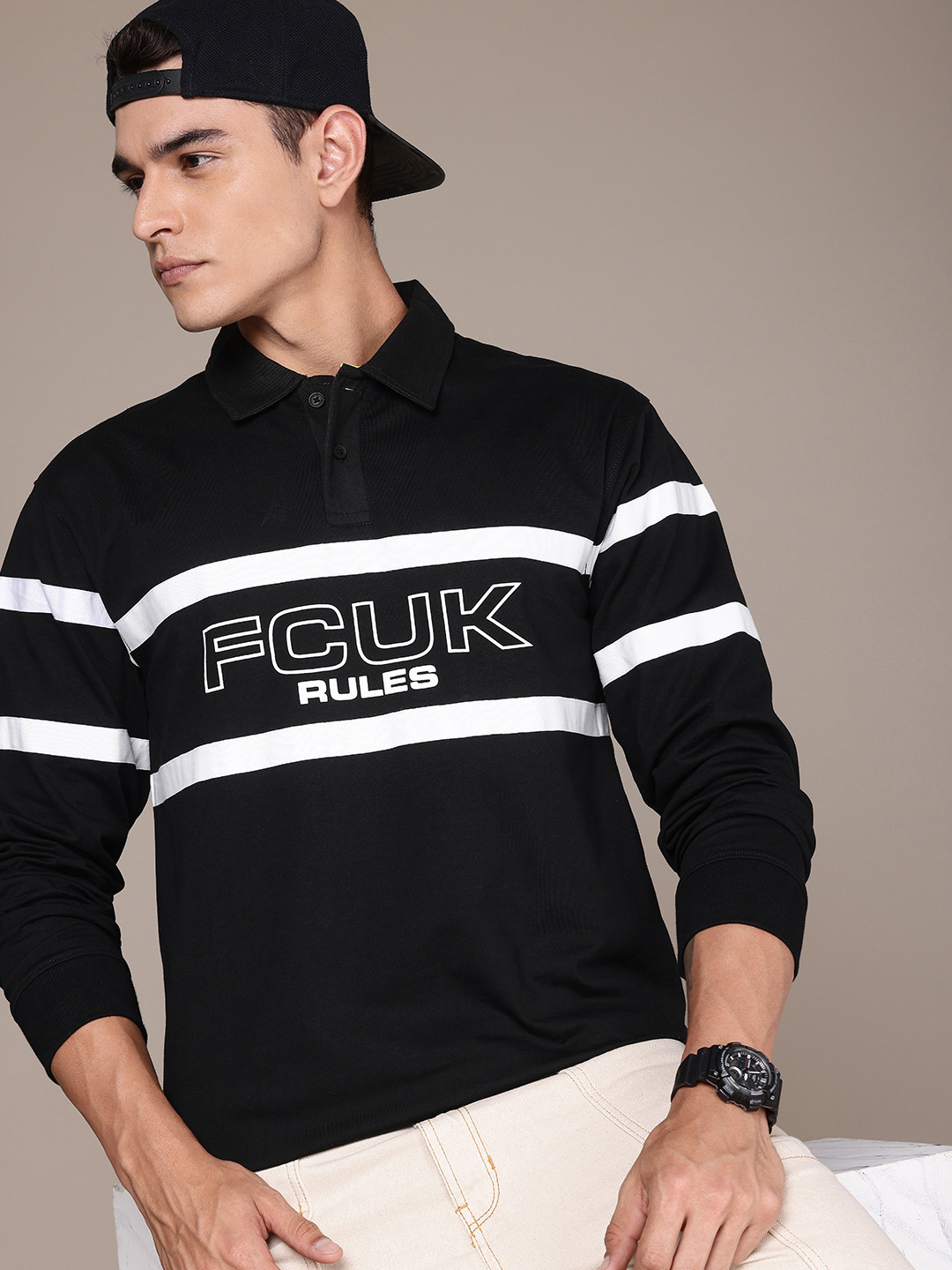 Buy FCUK Brand Logo Printed Sweatshirt - Sweatshirts for Men 29912291 ...